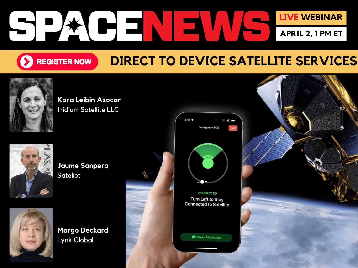 Webinar: Direct to Device Satellite Services – Register Now
