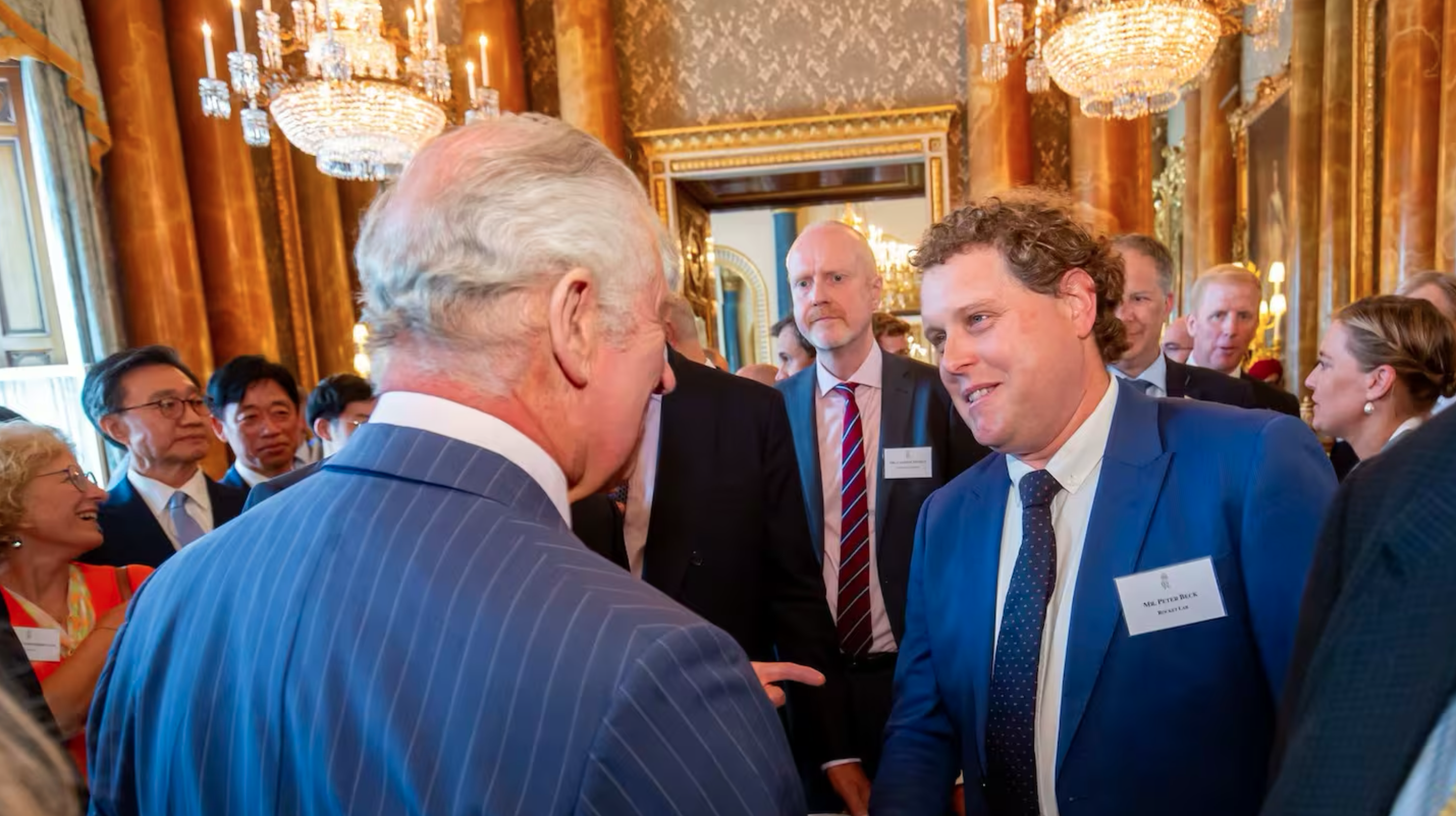 His Majesty The King Knights RocketLab Founder Peter Beck