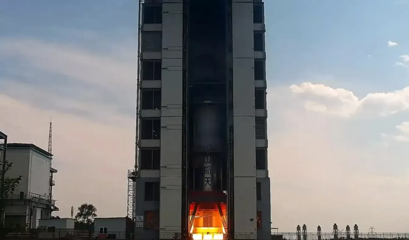 China Conducts Static Fire Test Of Future Moon Rocket Engine
