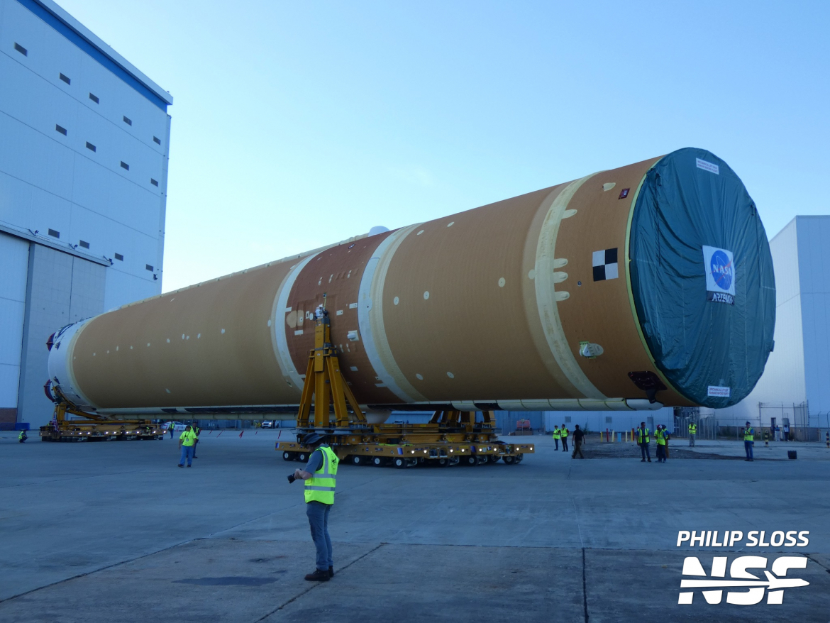 NASA SLS Core Stage headed to KSC for Artemis II - Space Launch Schedule
