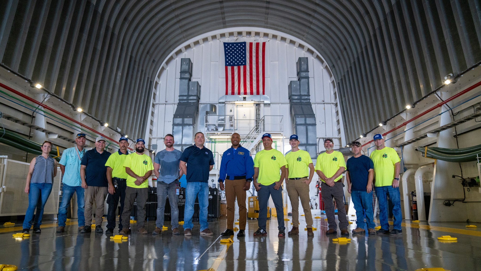 From One Crew to Another: Artemis II Astronauts Meet NASA Barge Crew ...