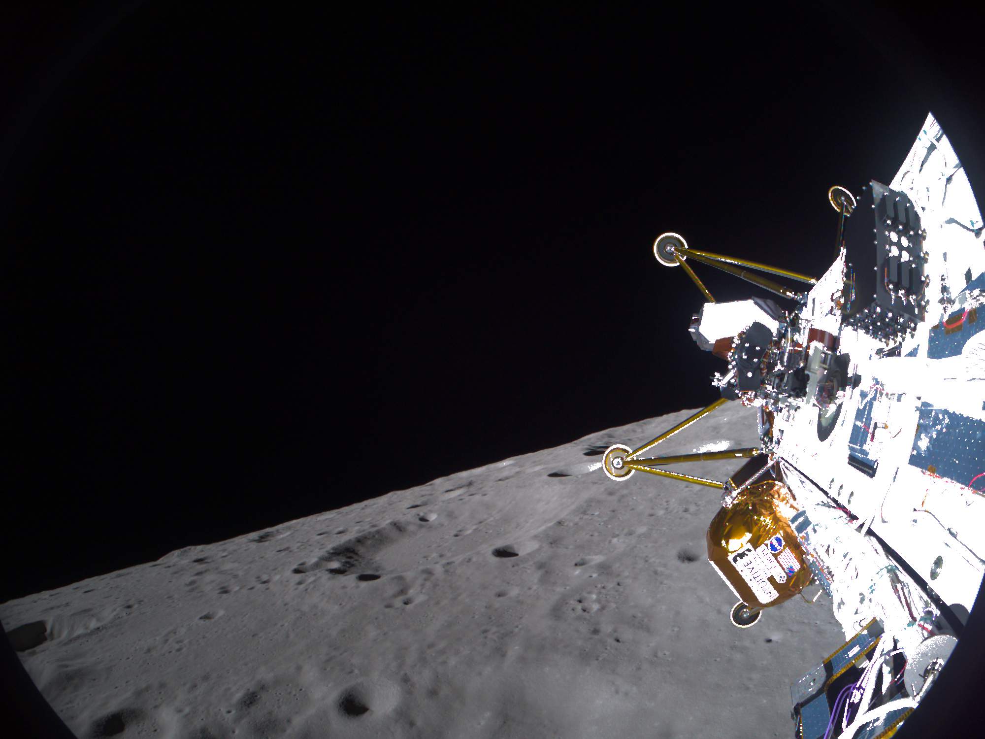 Athena landed in a dark crater where the temperature was minus 280° F ...