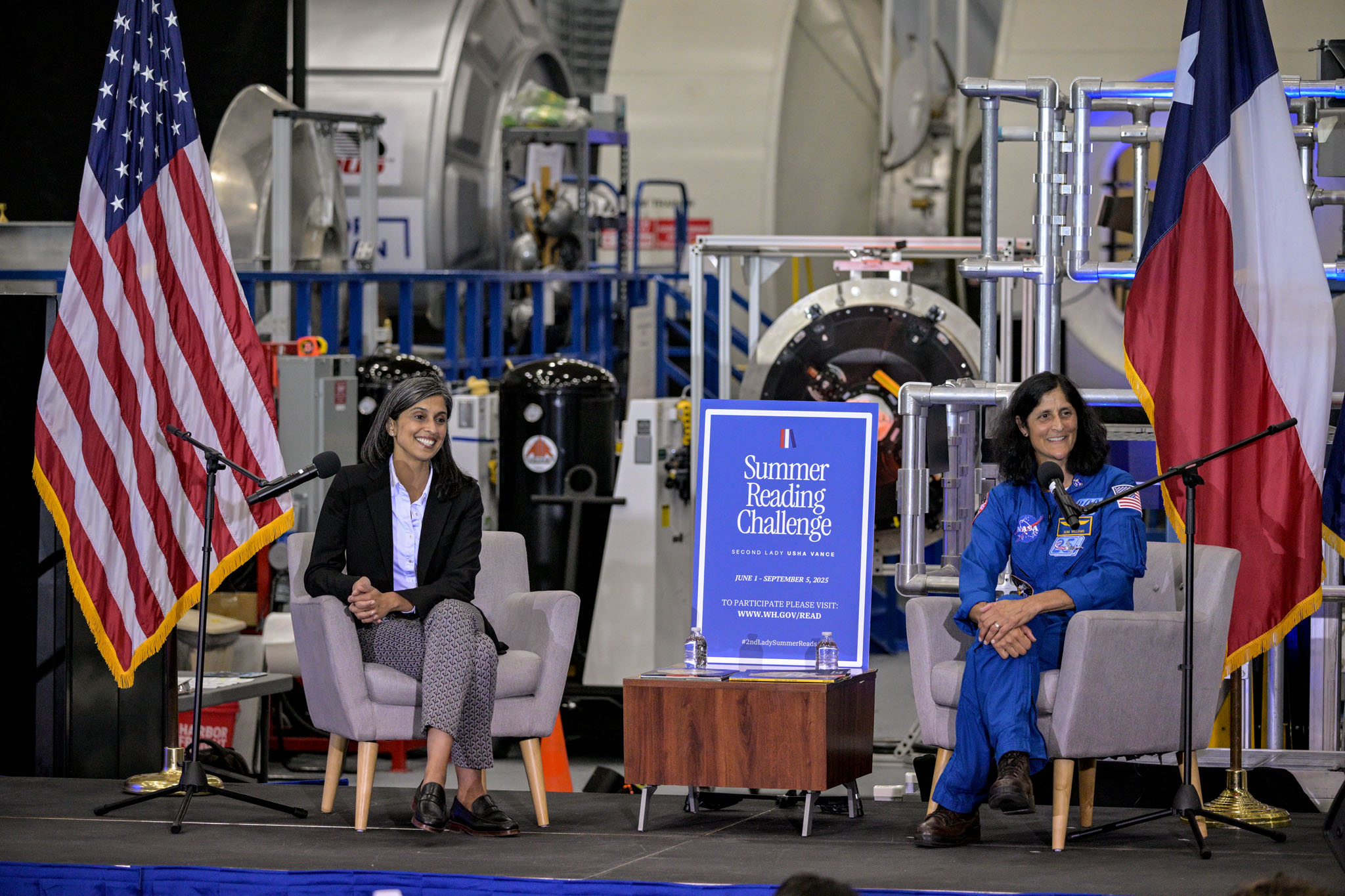Second Lady Usha Vance, NASA Astronaut Suni Williams Celebrate Reading ...