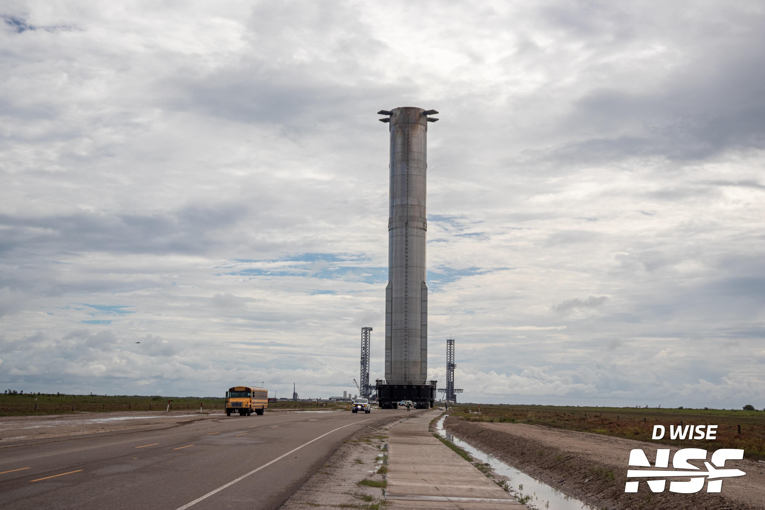 Flight 11 closing in as Booster 15 completes testing, Pad 1 awaits Ship ...