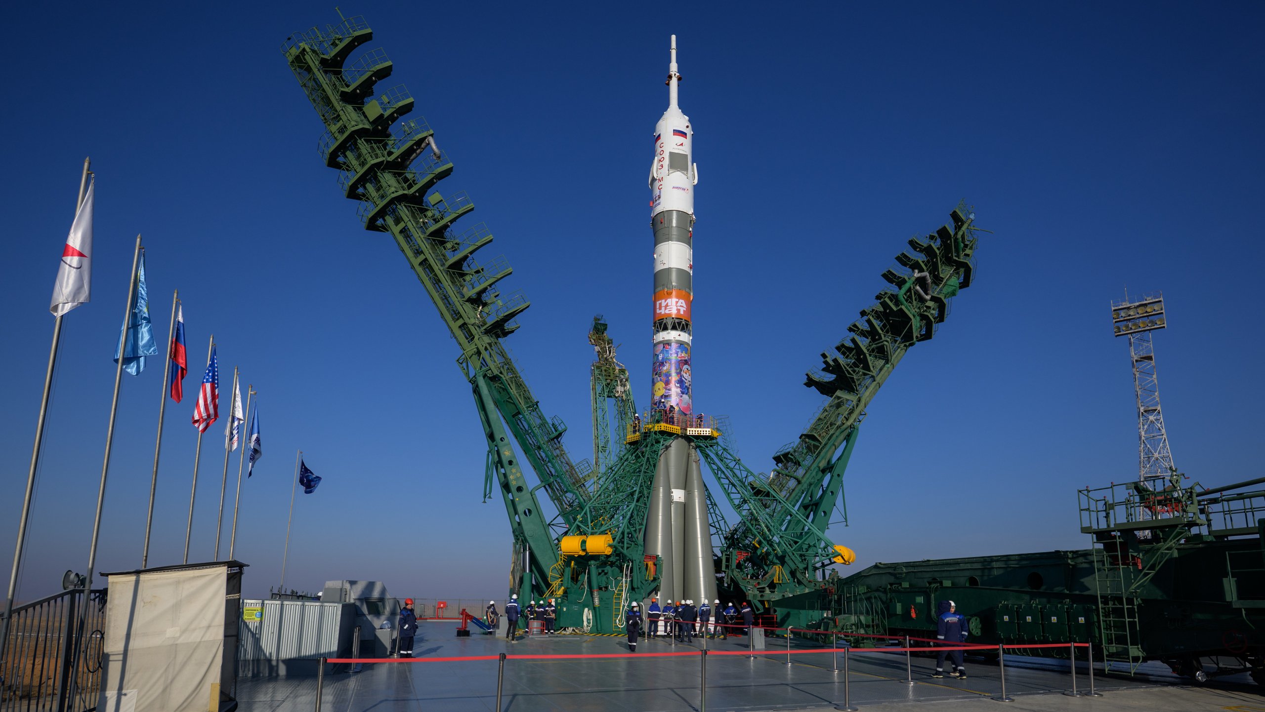 Soyuz MS-28 poised to launch three new crew members to ISS - Space Launch Schedule