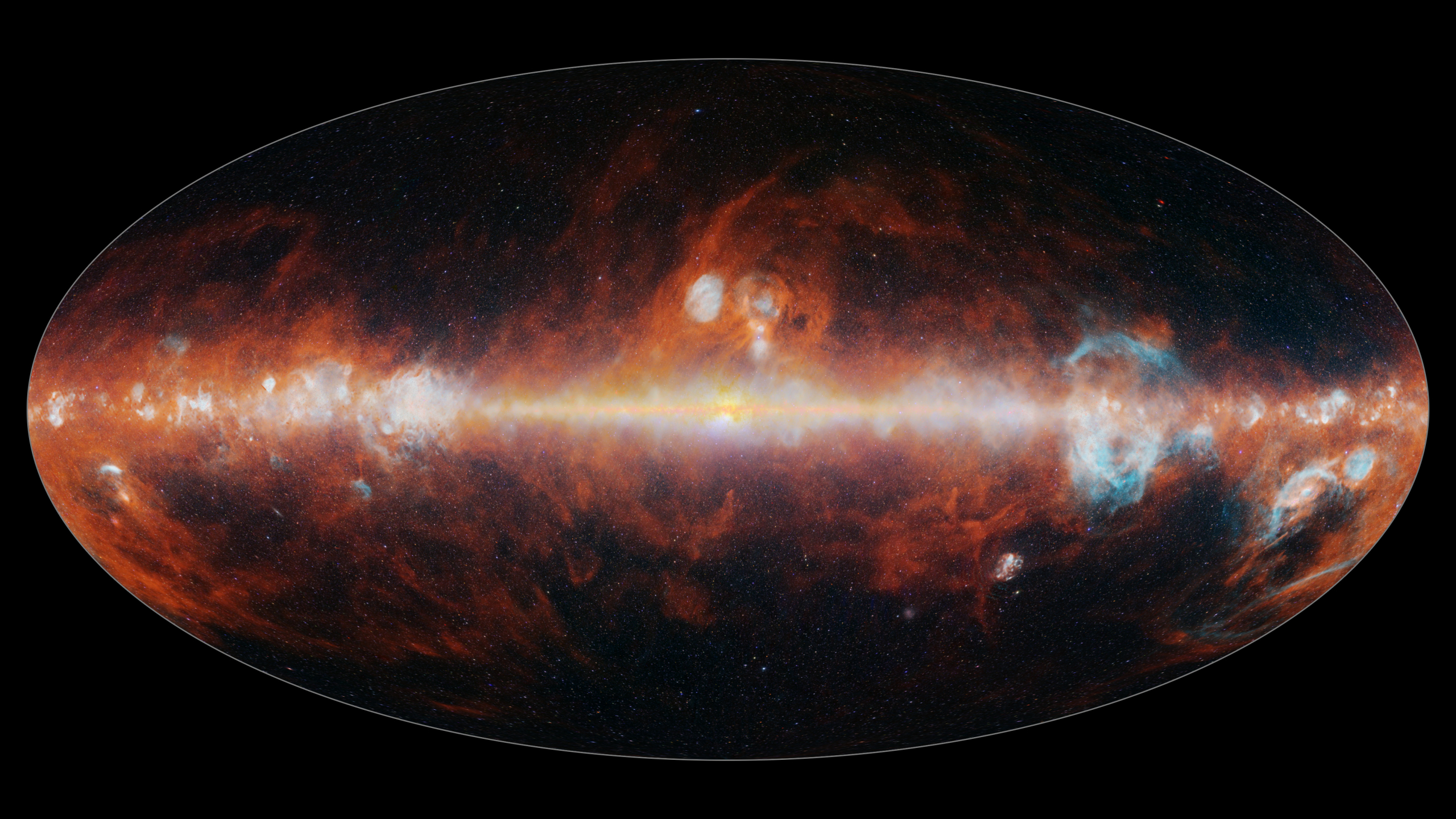 SPHEREx produces first all-sky map, highlights entire universe in ...