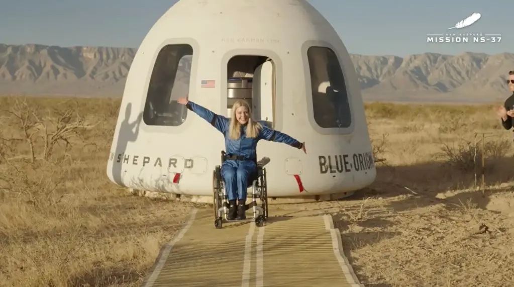 Blue Origin flies first wheelchair user to space - Space Launch Schedule