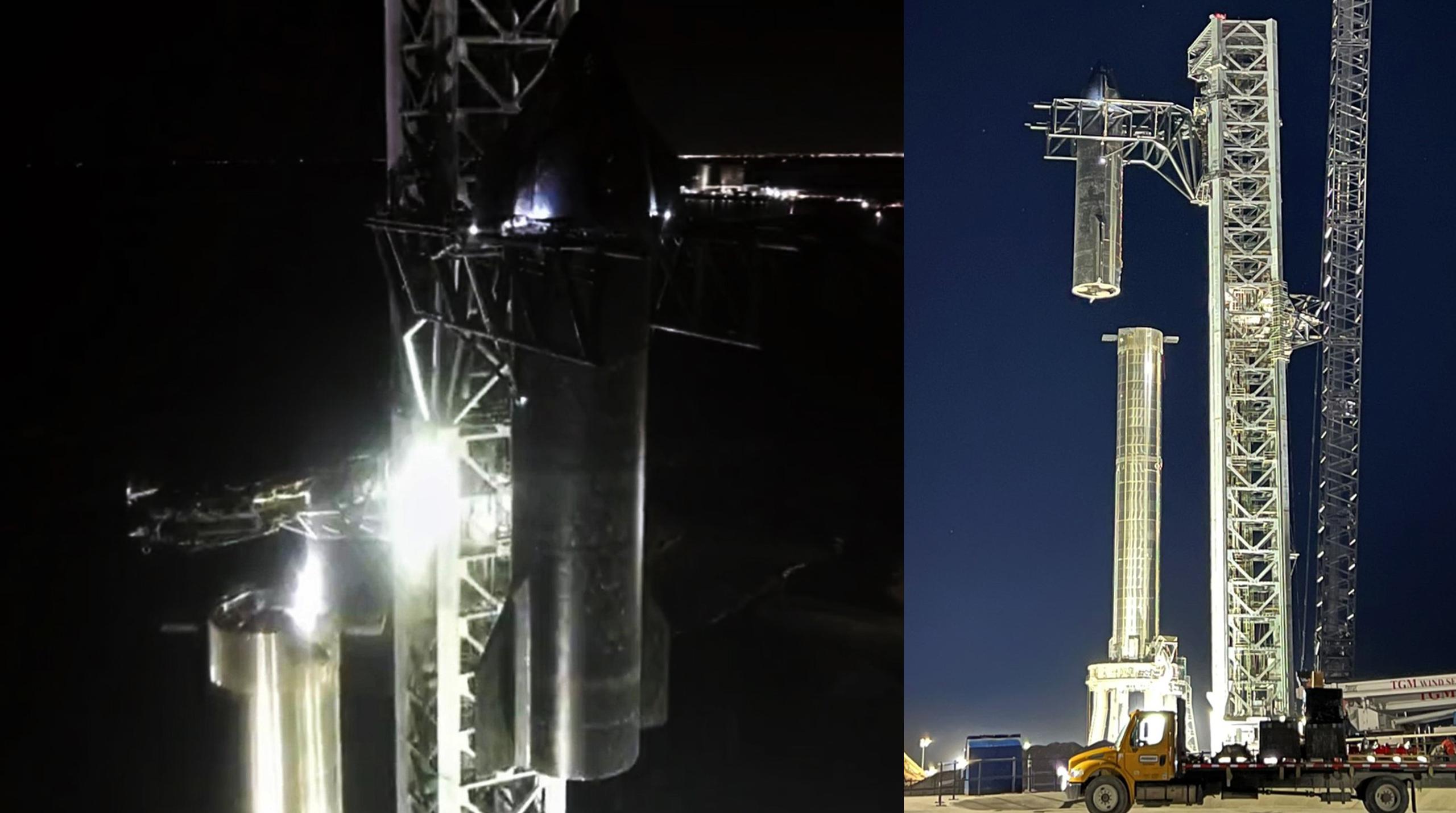 SpaceX assembles world’s largest rocket with giant robot arms