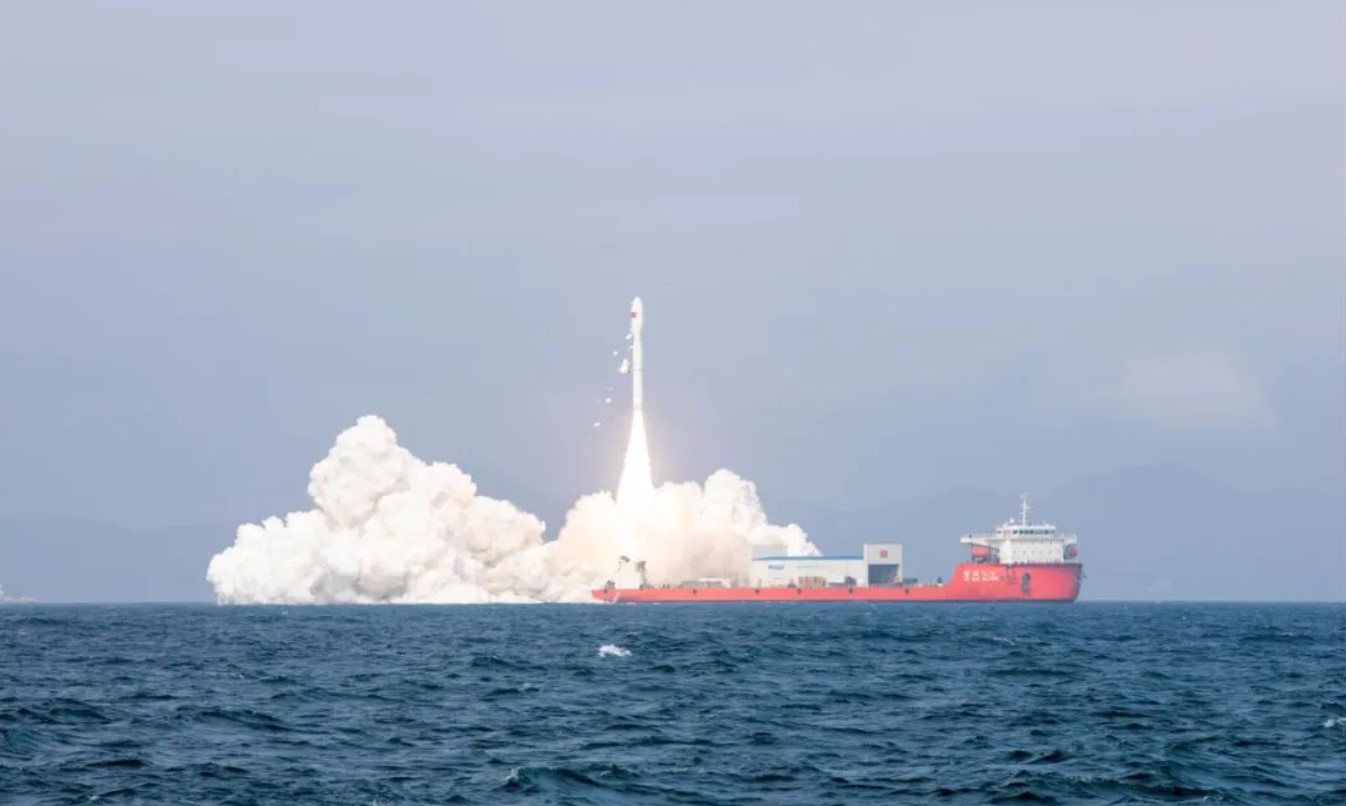 China launches 20 satellites on separate inland and sea rocket launches